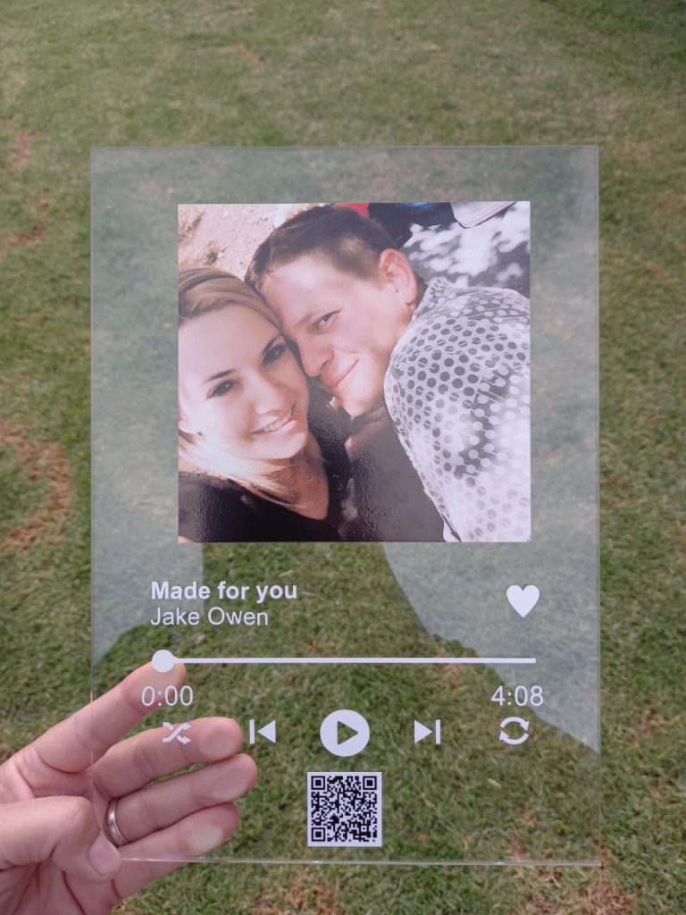 A4 Perspex with QR code - Venchal Signs