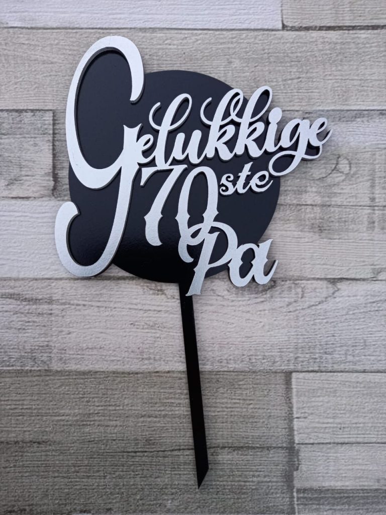3D Cake Topper - Venchal Signs